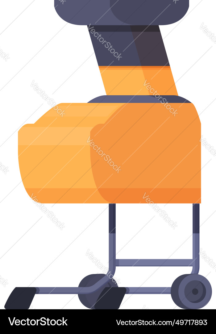 Garden shredder technology icon cartoon Royalty Free Vector