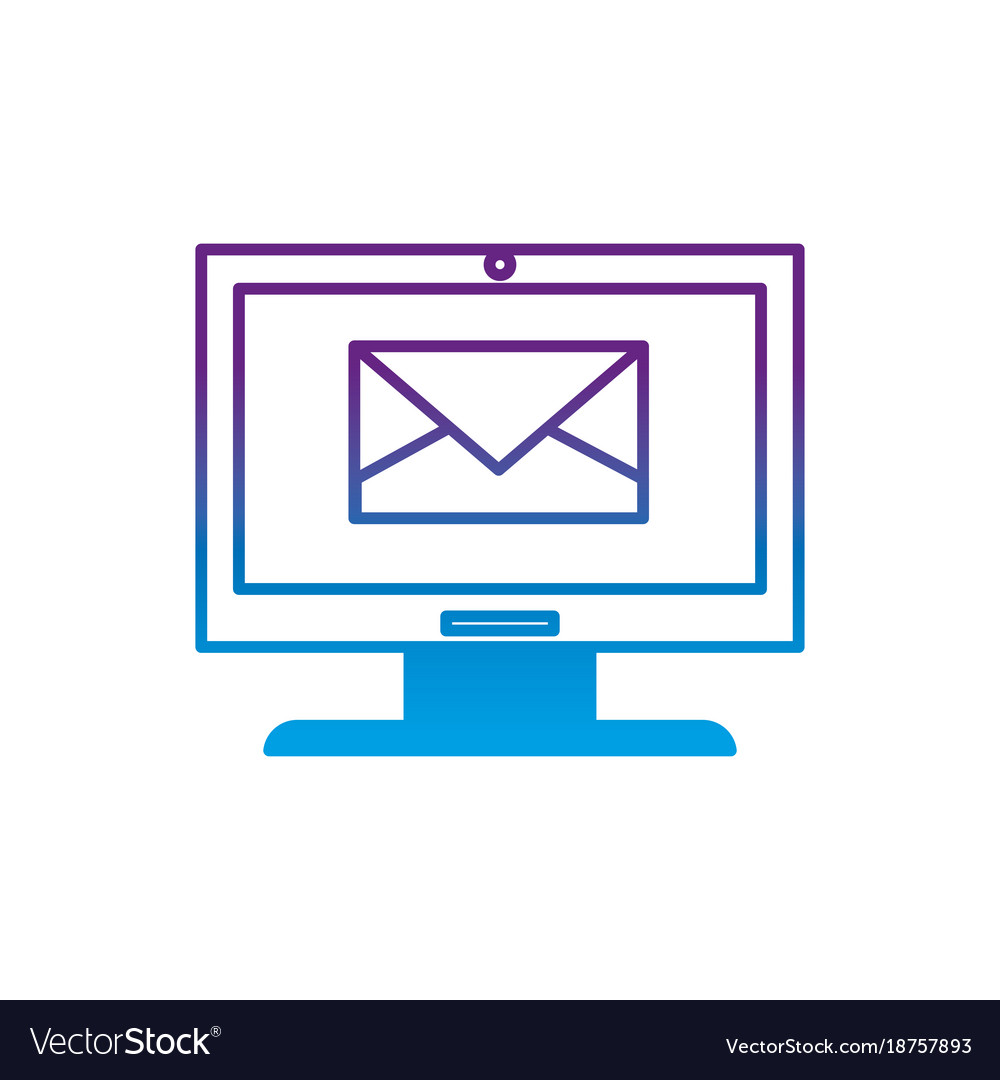 Isolated computer design Royalty Free Vector Image