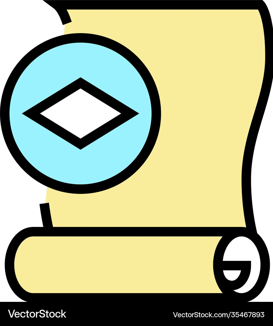 Paper wallpaper color icon Royalty Free Vector Image