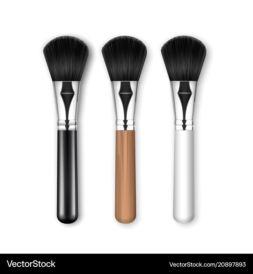 Set of black clean professional makeup Royalty Free Vector