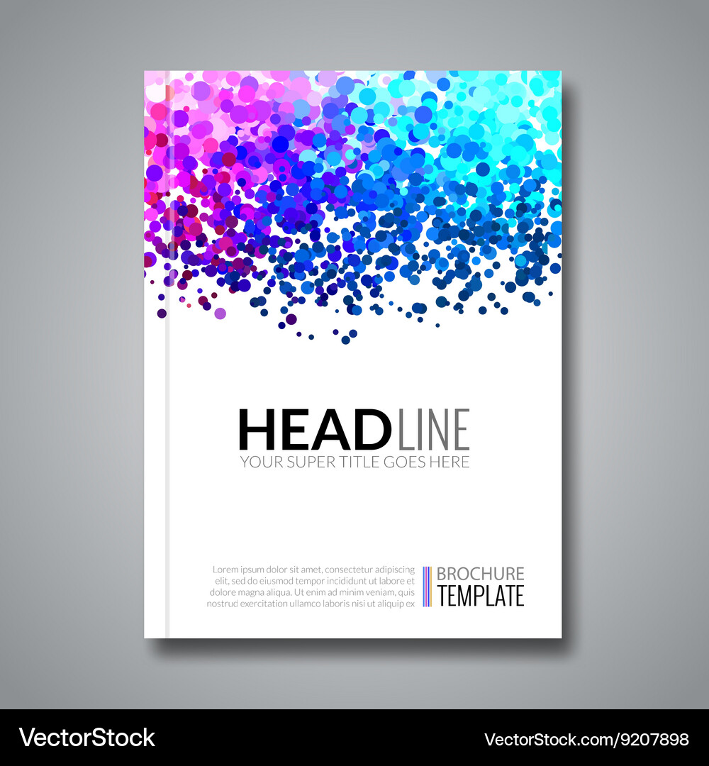 Business report design background with colorful Vector Image