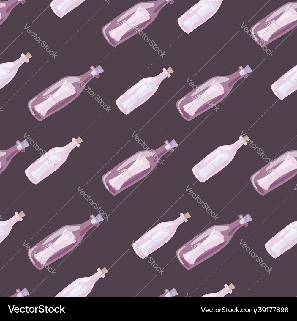 Cartoon seamless pattern in pale purple tones Vector Image