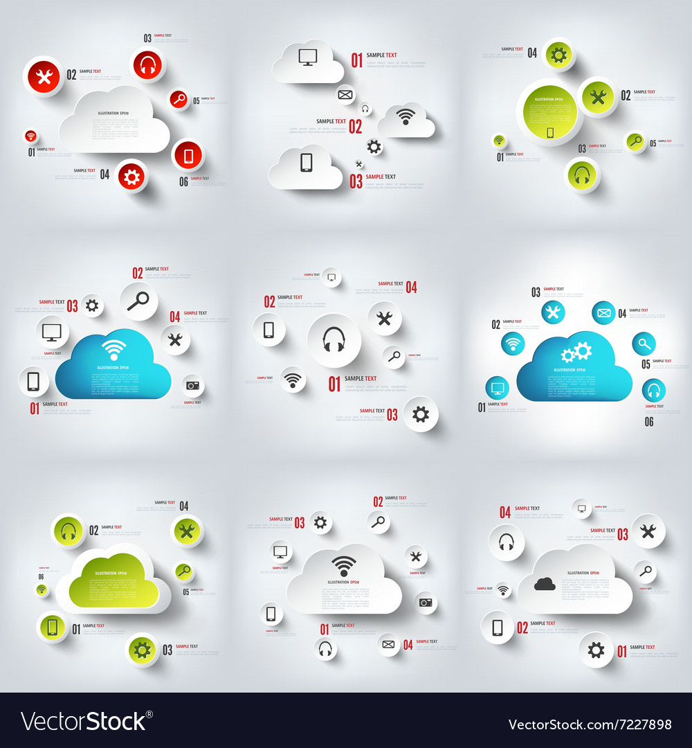 Cloud computing infographics Royalty Free Vector Image Cloud computing infographics Royalty Free Vector Image