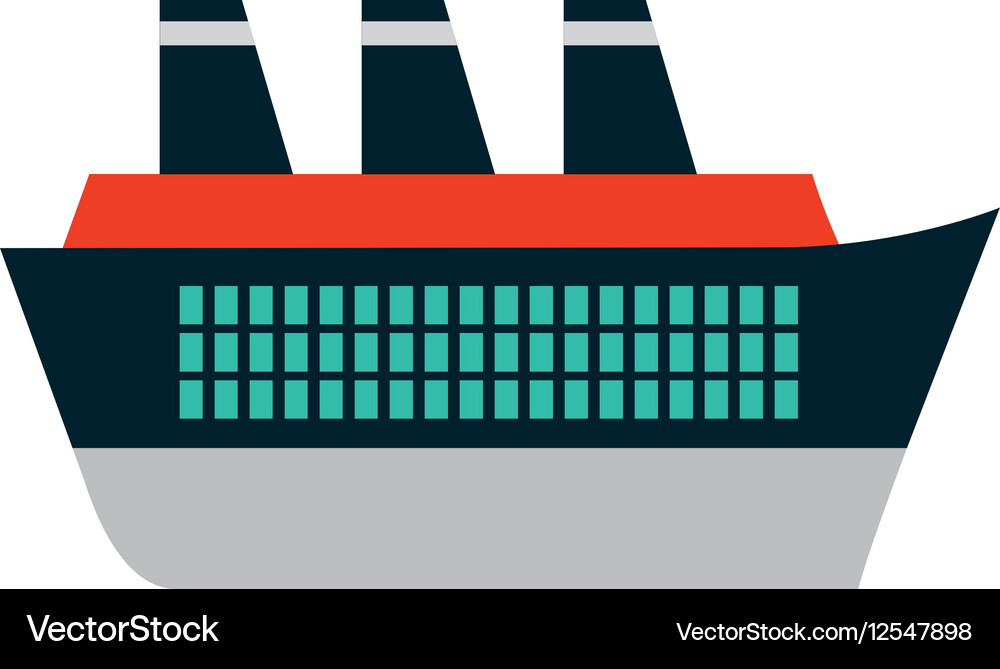 Cruise passenger travel maritime Royalty Free Vector Image