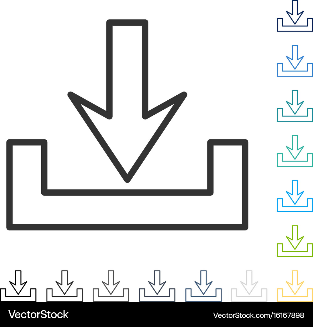 Downloads icon Royalty Free Vector Image - VectorStock