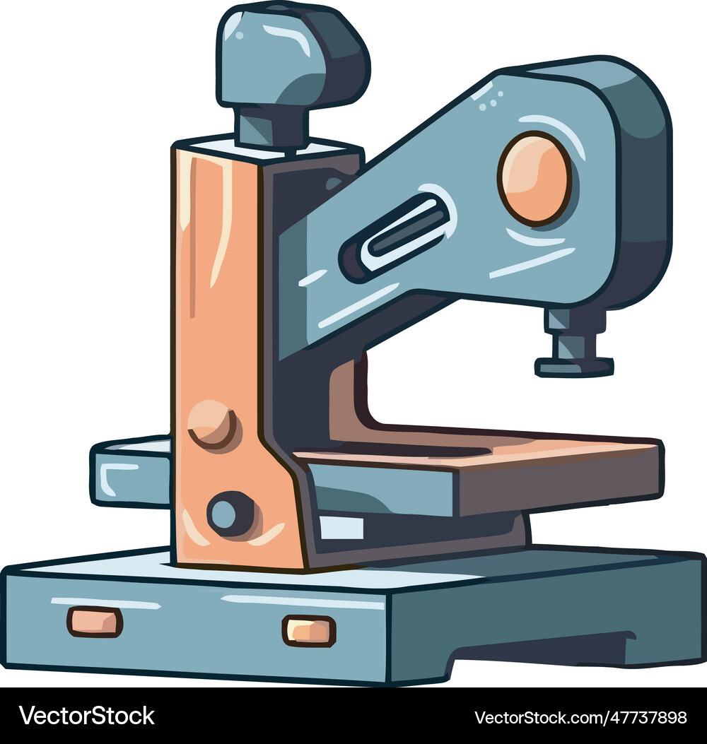 Machine in production drilling equipment isolated Vector Image
