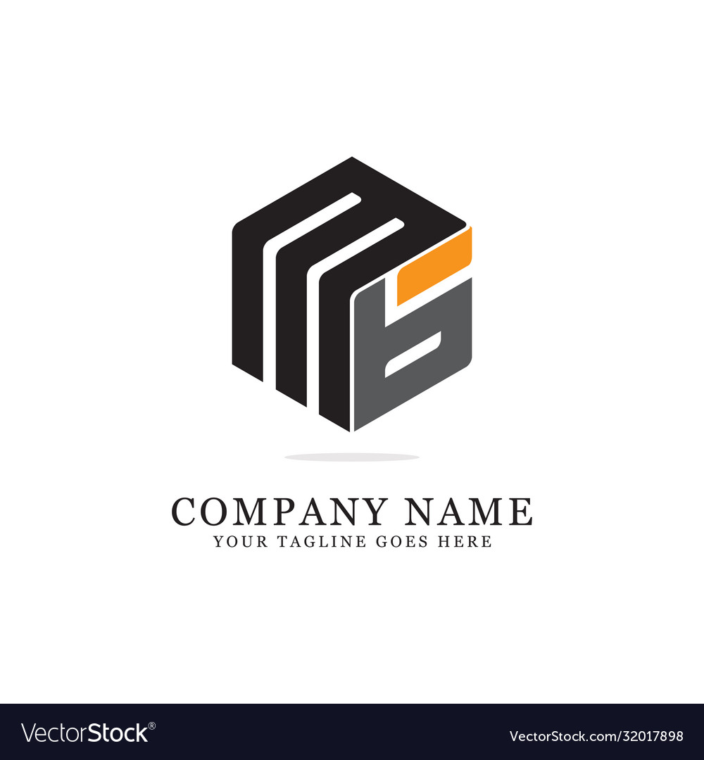 Mb initial logo designs creative Royalty Free Vector Image