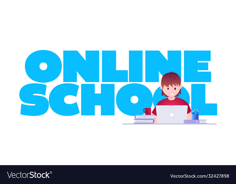 Online education self learning concept Royalty Free Vector Online education self learning concept Royalty Free Vector