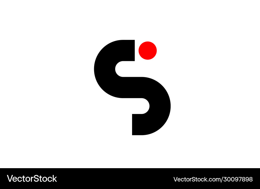S dot dots letter logo alphabet icon design Vector Image