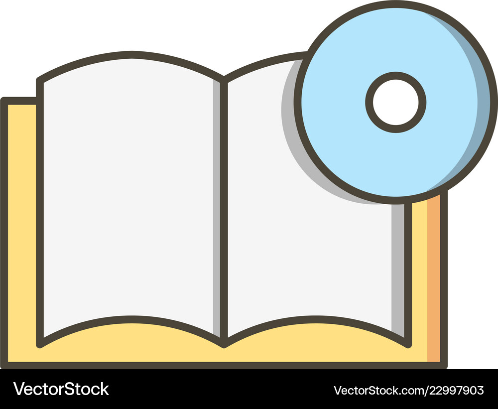 Book dvd icon Royalty Free Vector Image - VectorStock