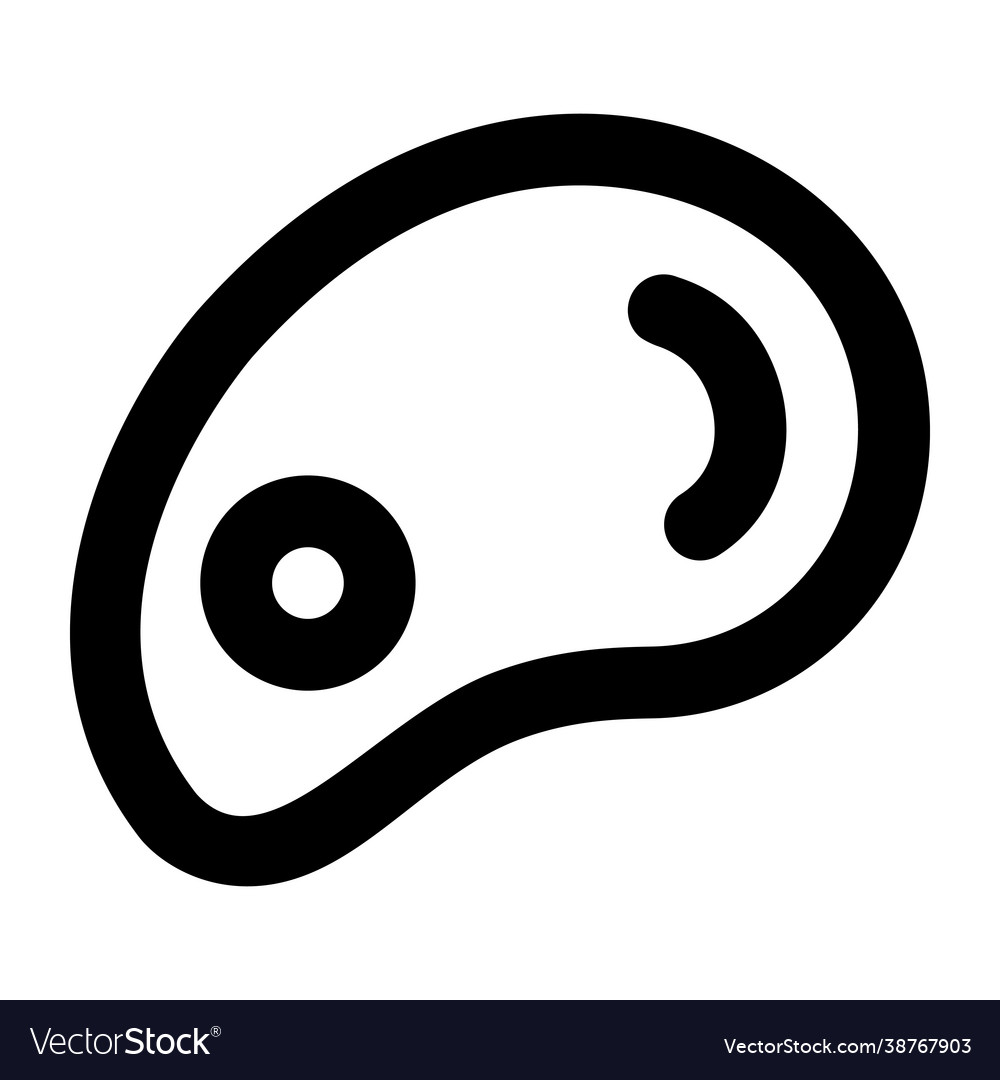 Meat slice Royalty Free Vector Image - VectorStock