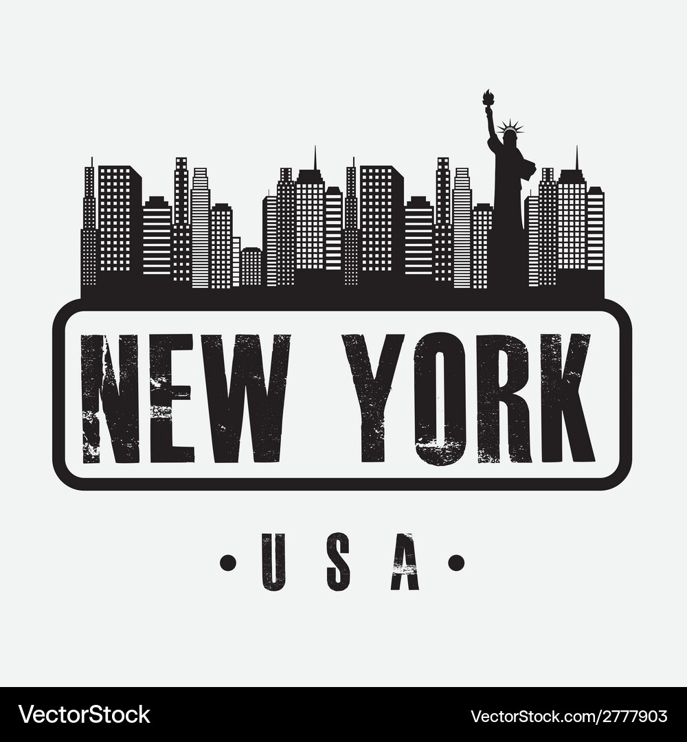 New York City Skyline Royalty Free Vector Image