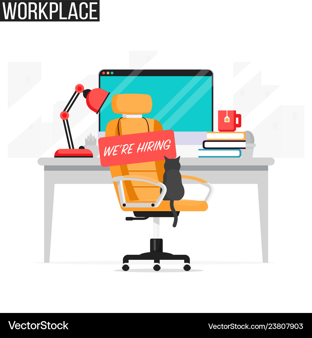 Open vacancy jobs employment concept Royalty Free Vector