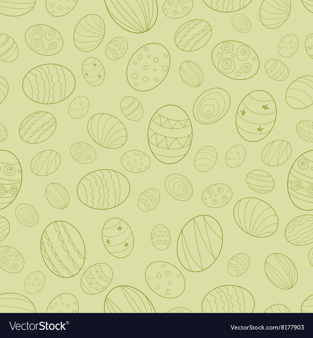 Pattern of easter eggs Royalty Free Vector Image