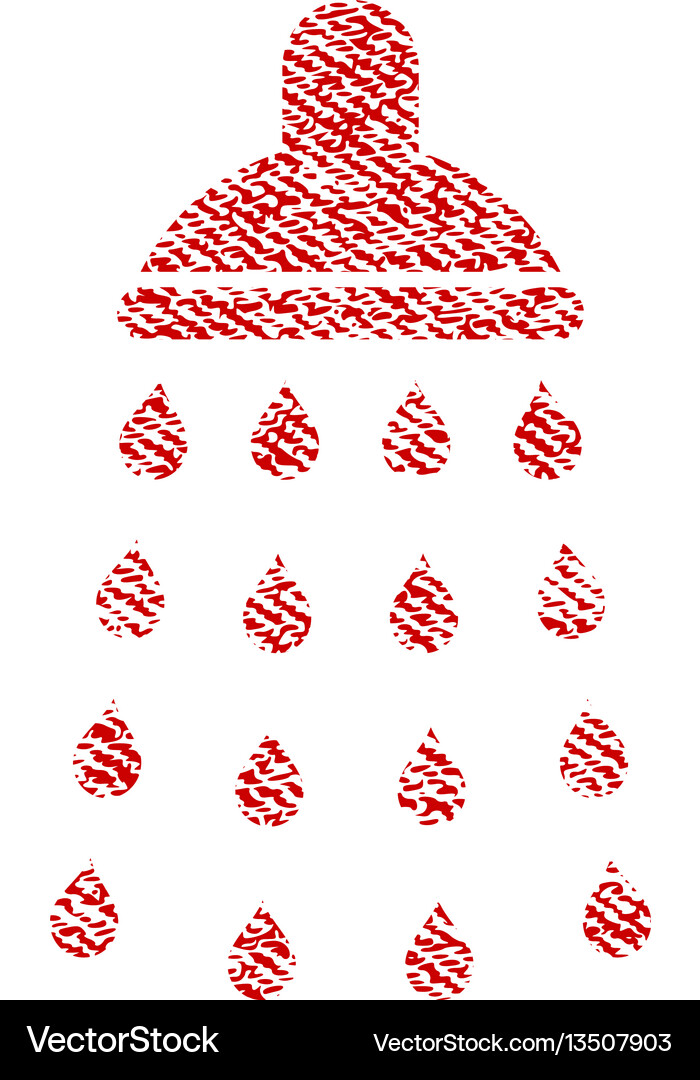 Shower fabric textured icon Royalty Free Vector Image