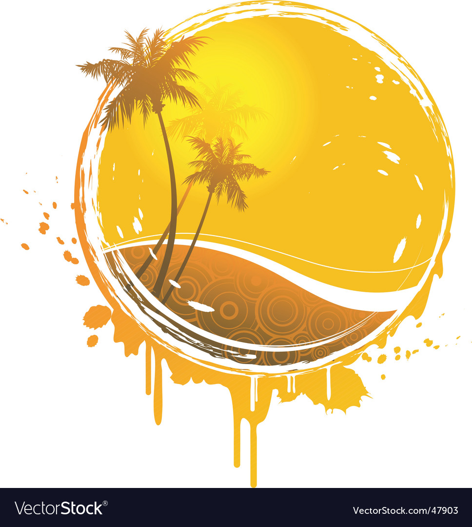 Sun splash Royalty Free Vector Image - VectorStock