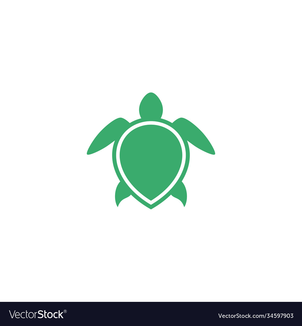 Turtle icon design template isolated Royalty Free Vector