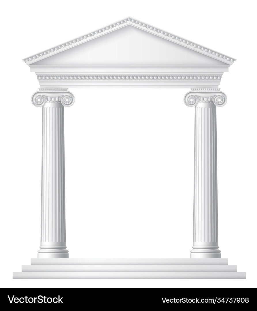 Greek or roman temple Royalty Free Vector Image