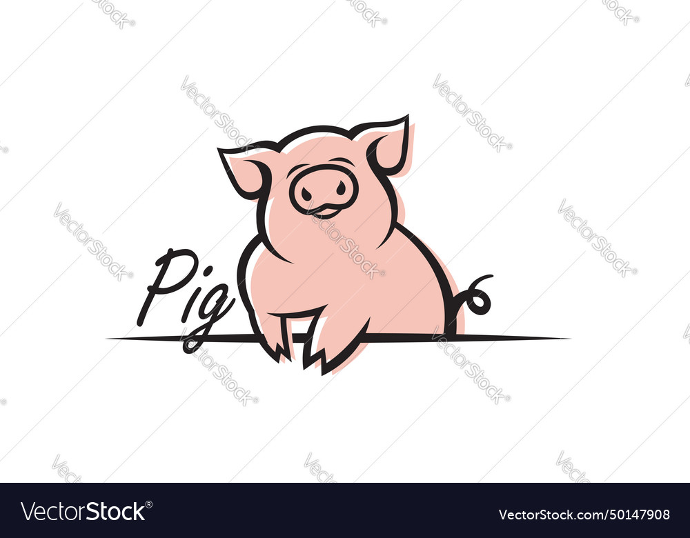 Pig Royalty Free Vector Image - VectorStock