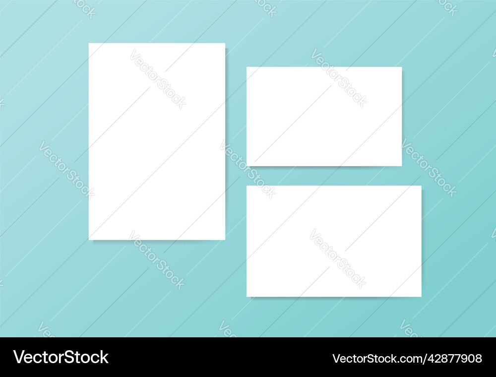 Realistic blank brand product mockup set template Vector Image