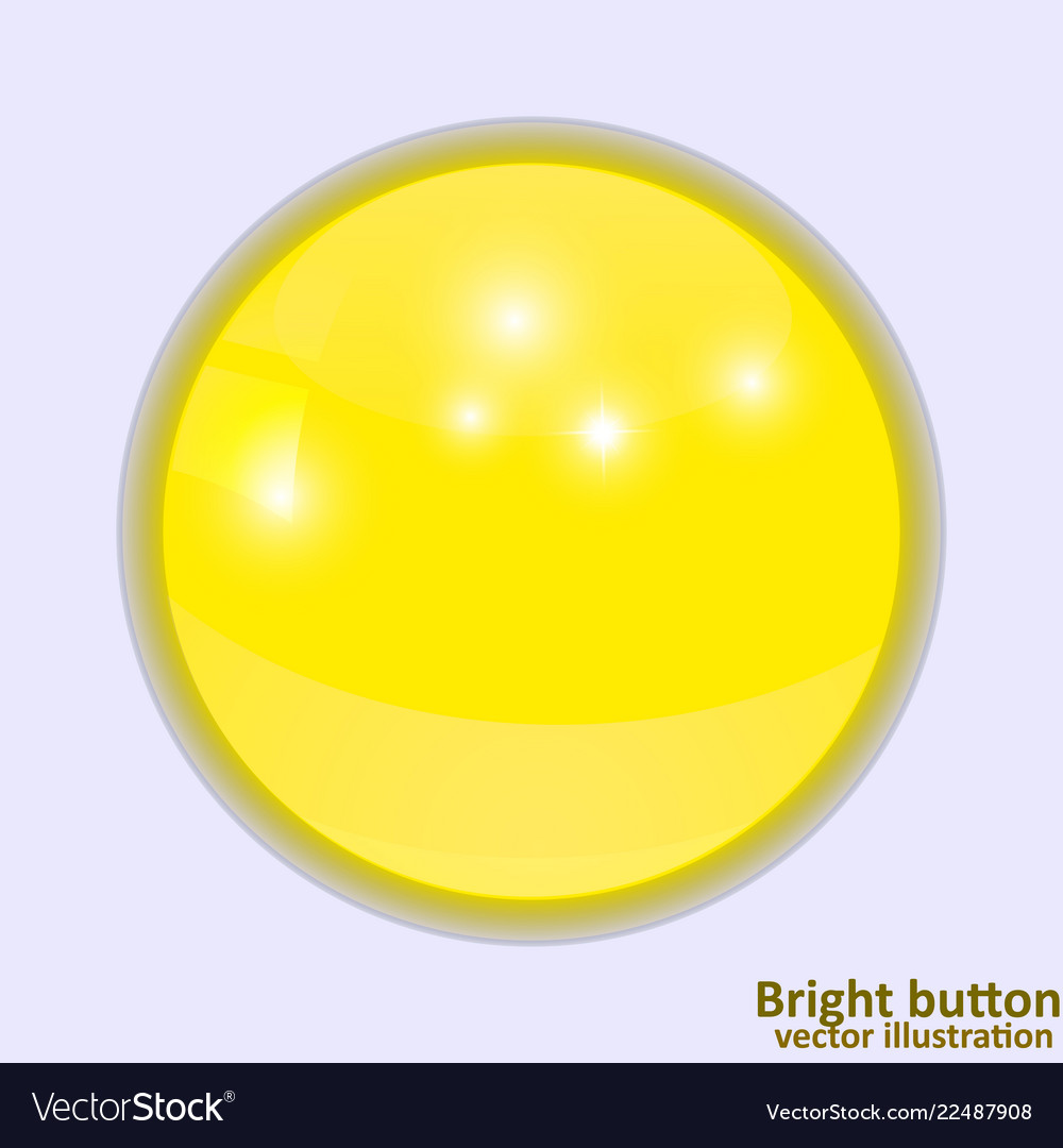 Round bright button Royalty Free Vector Image - VectorStock
