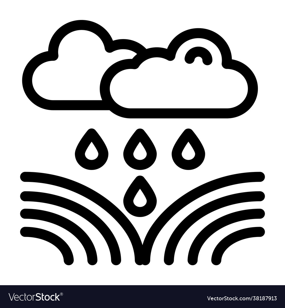 Cloud raining Royalty Free Vector Image - VectorStock