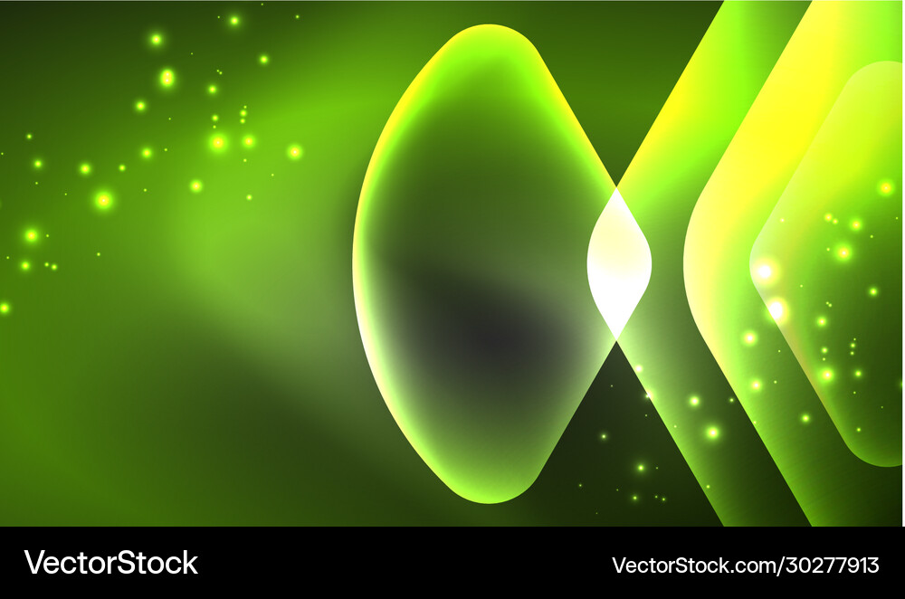 Glowing neon shiny transparent abstract geometric Vector Image