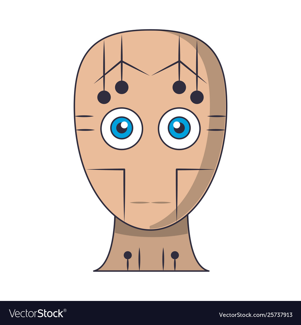 Humanoid cyborg avatar cartoon character Vector Image Humanoid cyborg avatar cartoon character Vector Image