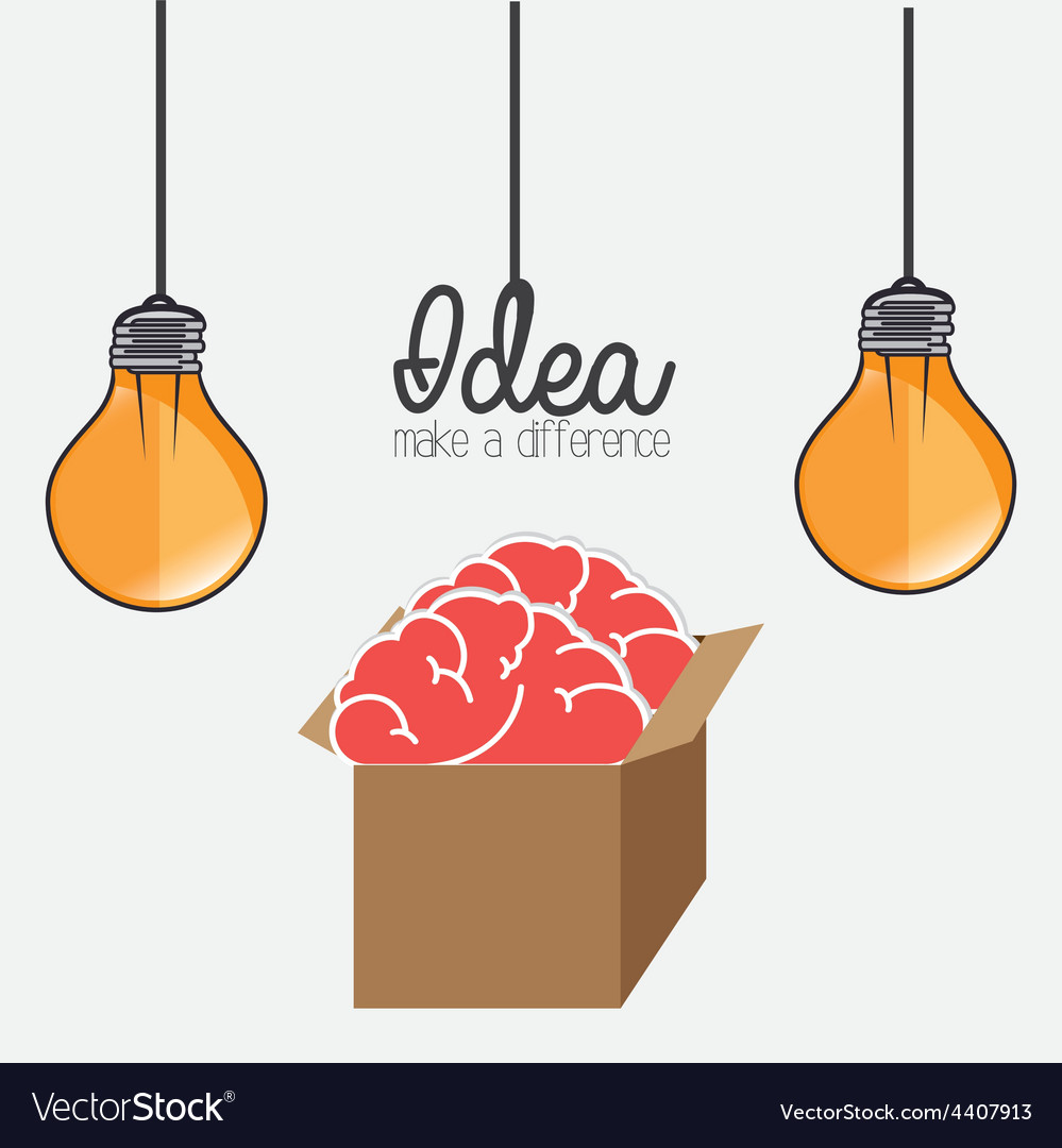 Idea design Royalty Free Vector Image - VectorStock