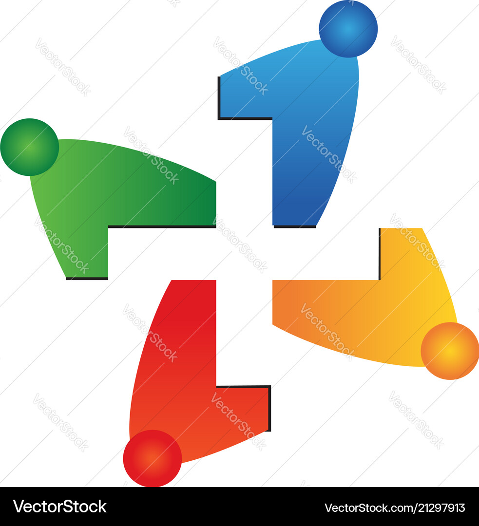 Medical cross teamwork people icon Royalty Free Vector Image
