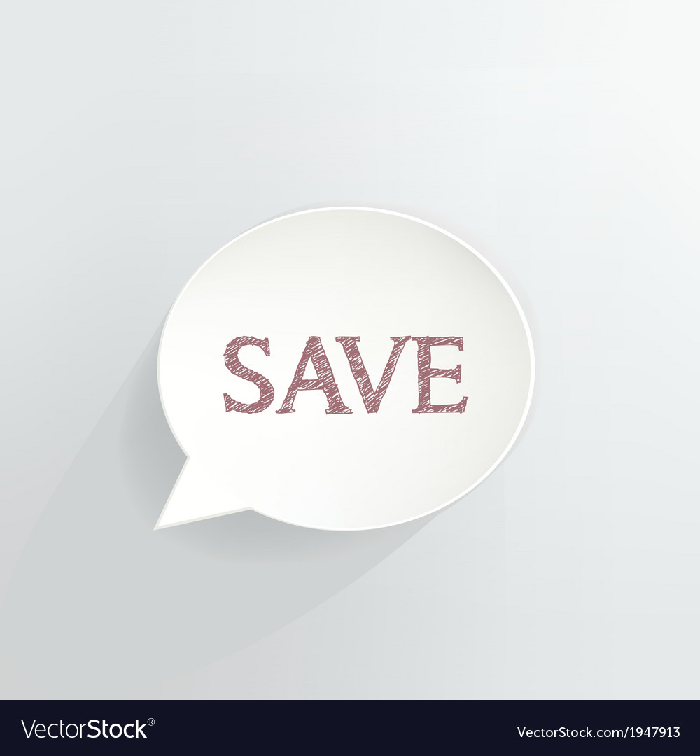 Save Royalty Free Vector Image - VectorStock