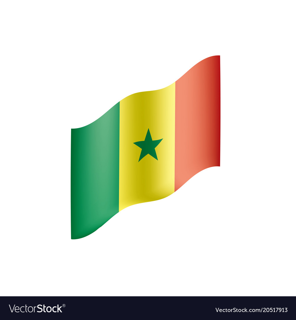 Senegal flag Royalty Free Vector Image - VectorStock