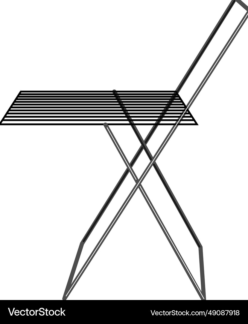 Clothing clothes drying rack cartoon Royalty Free Vector