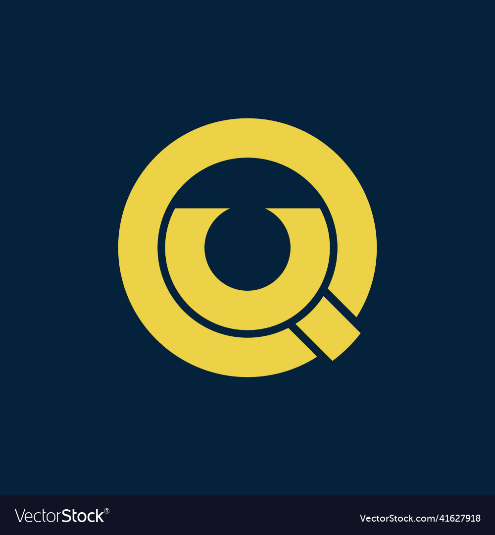 Initial letter logo u inside circle shape Vector Image