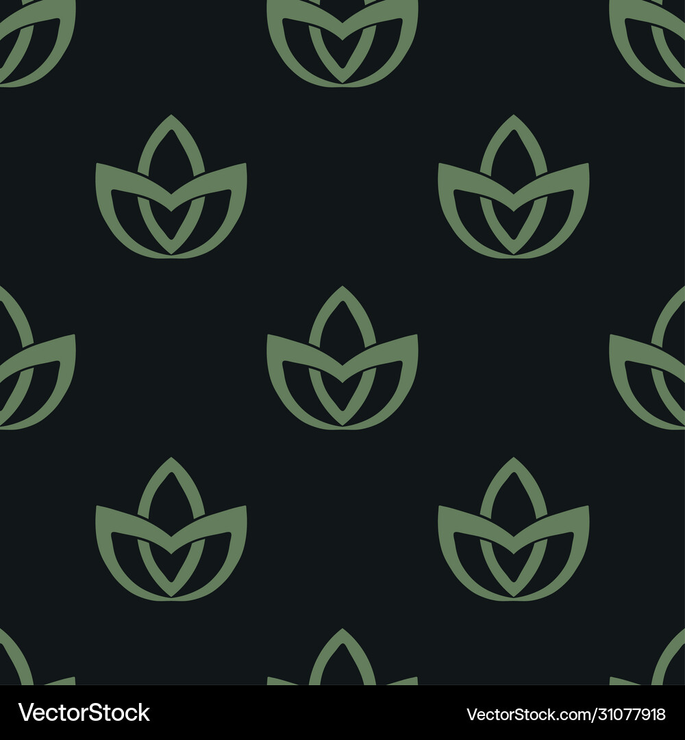 Seamless texture leaves printing on fabric Vector Image