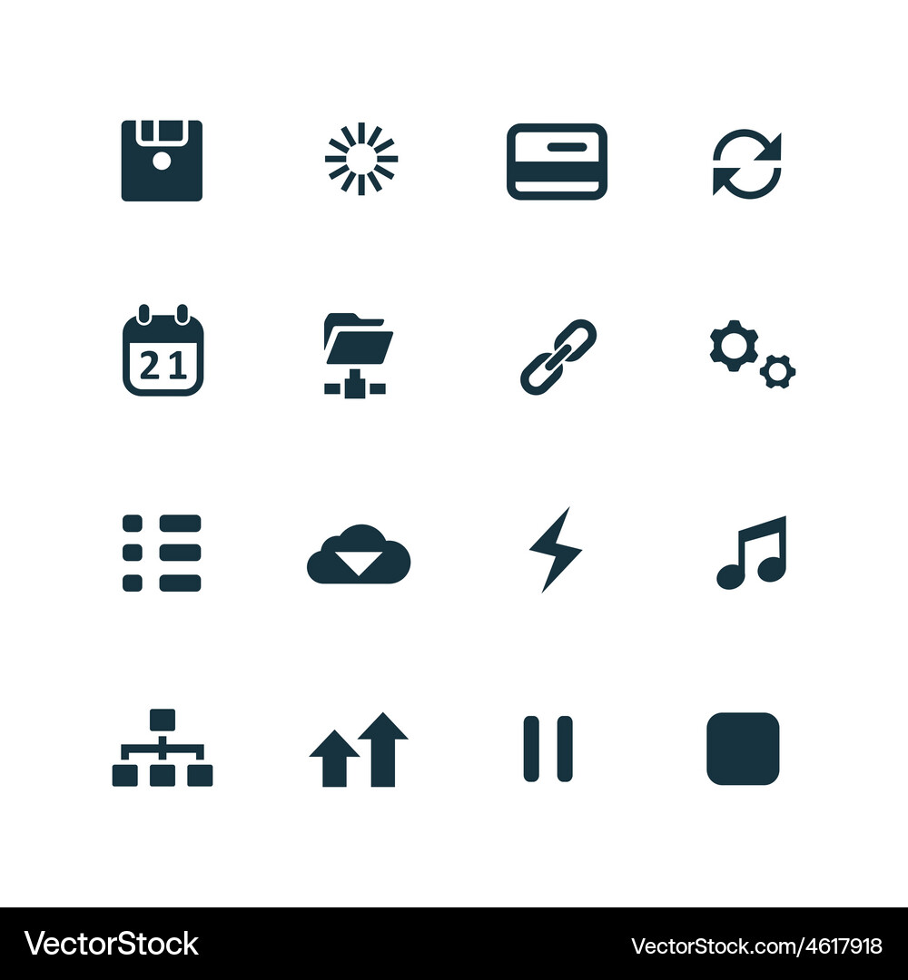 Set of app icons Royalty Free Vector Image - VectorStock
