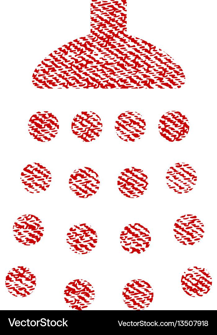 Shower fabric textured icon Royalty Free Vector Image