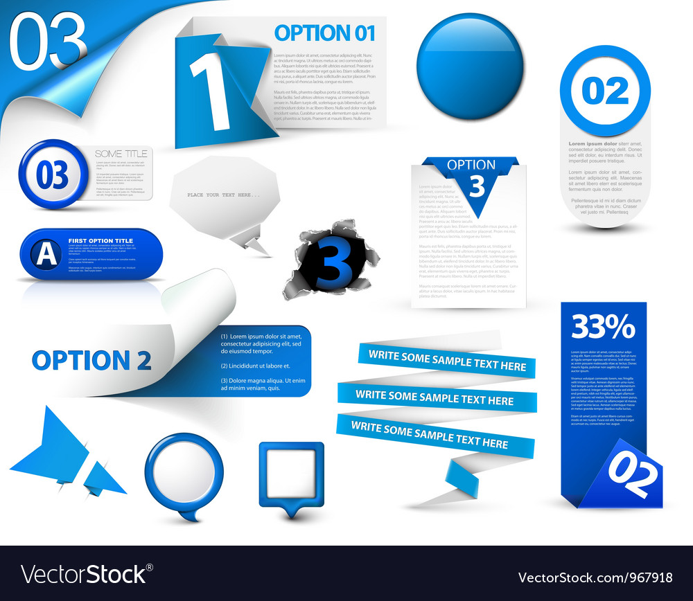 Web element icons Royalty Free Vector Image - VectorStock