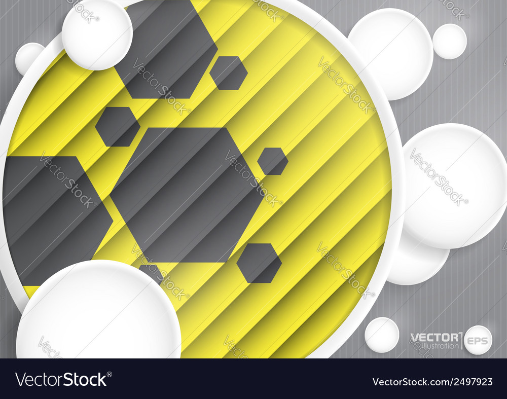 Abstract background with white paper circles Vector Image Abstract background with white paper circles Vector Image