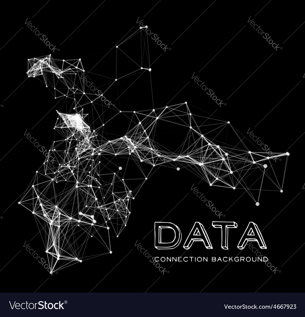 Abstract network connection background Royalty Free Vector
