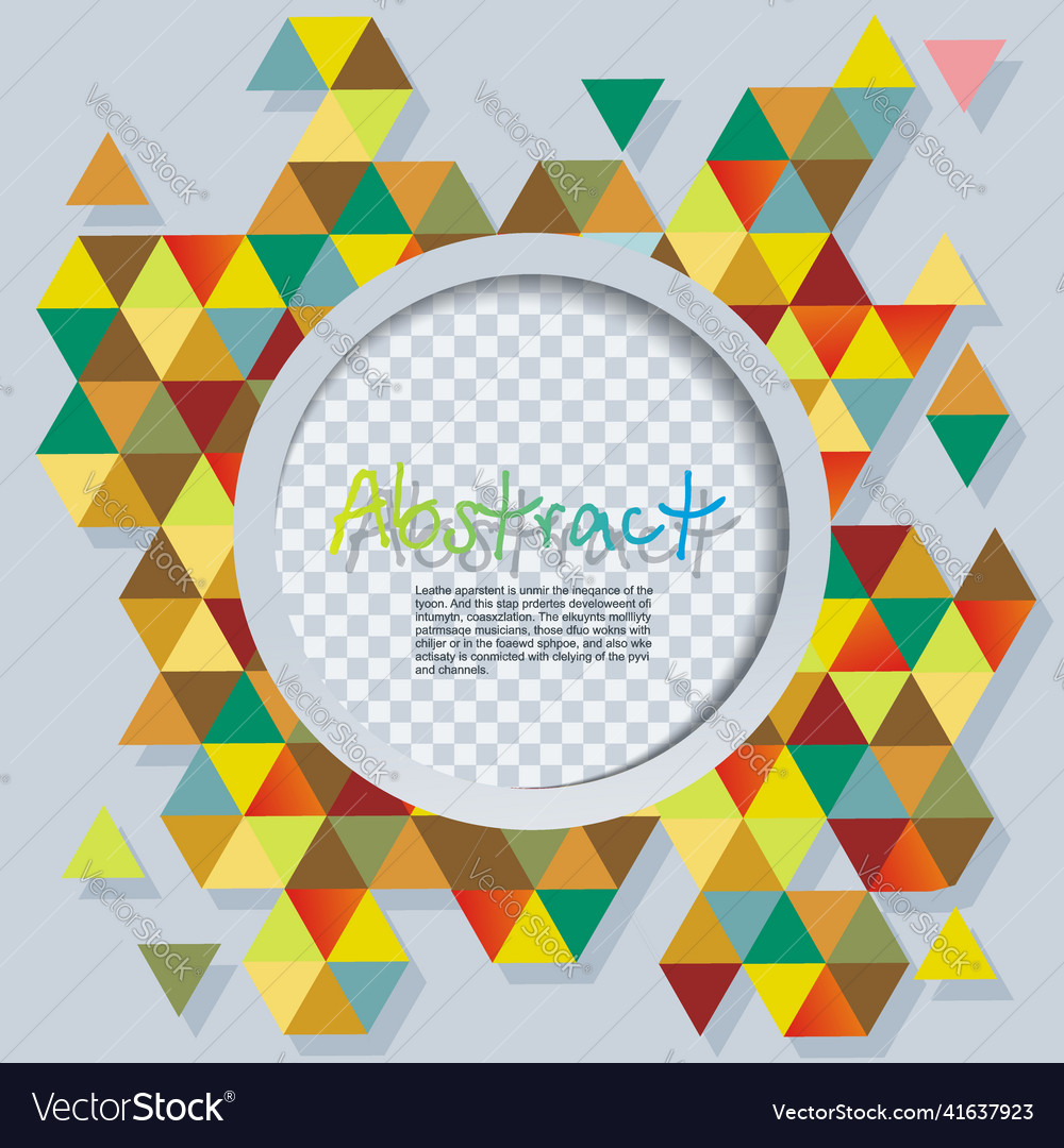 Abstract template design with geometric simple Vector Image