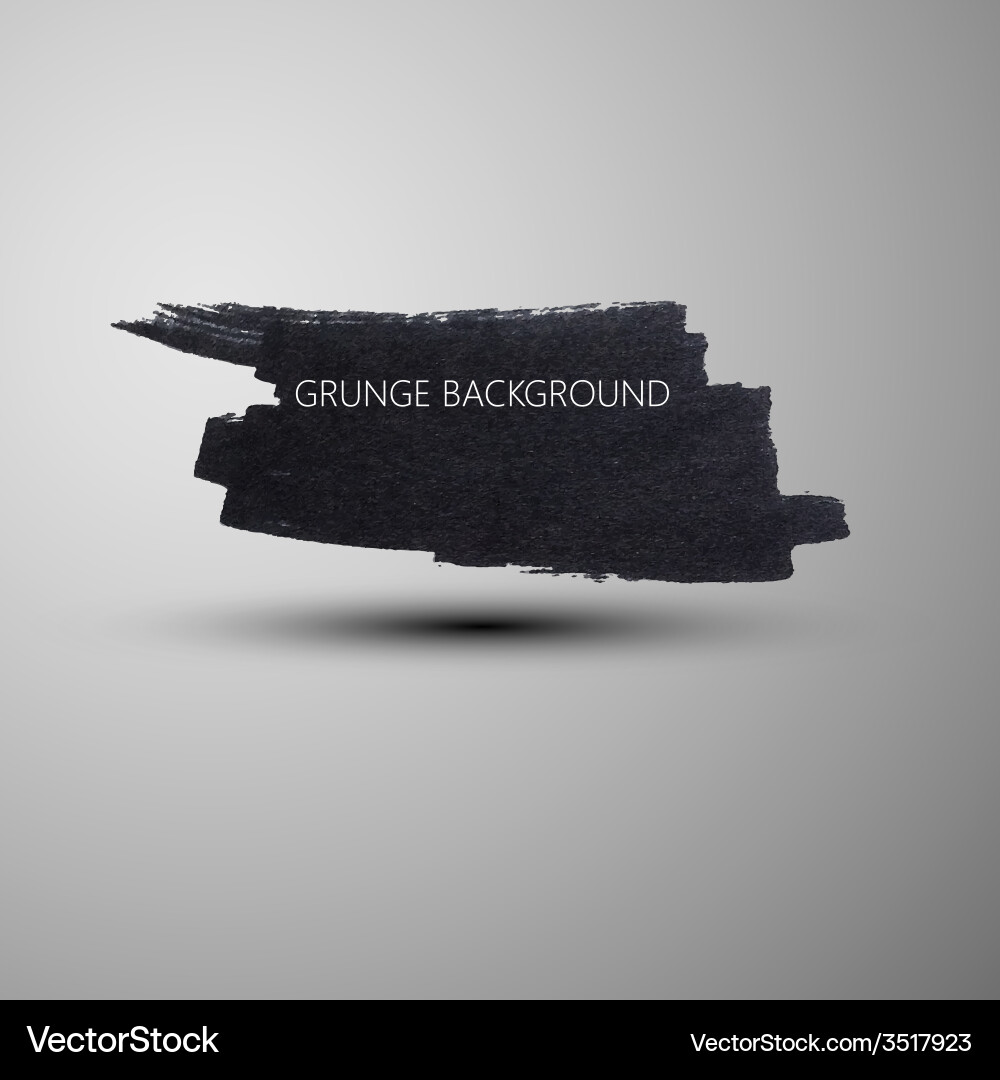 Grunge marker stain banner brushed ink texture Vector Image