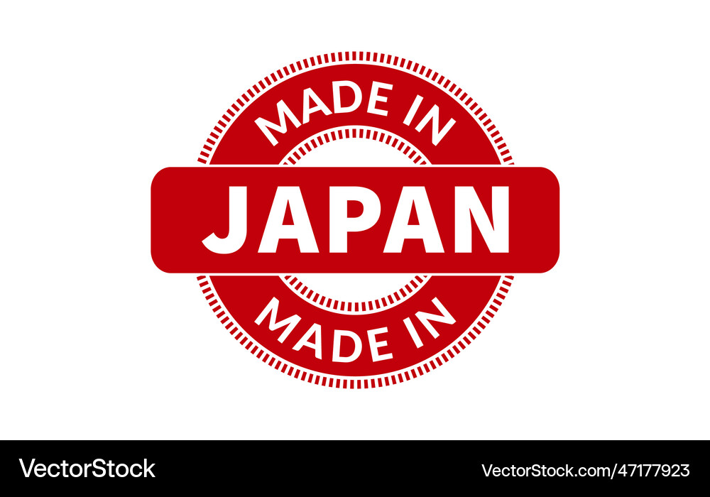 Made in japan rubber stamp Royalty Free Vector Image
