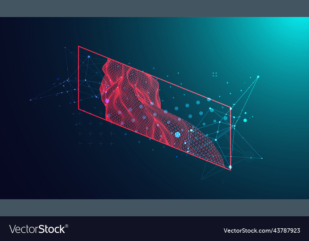 Modern square science or technology elements Vector Image