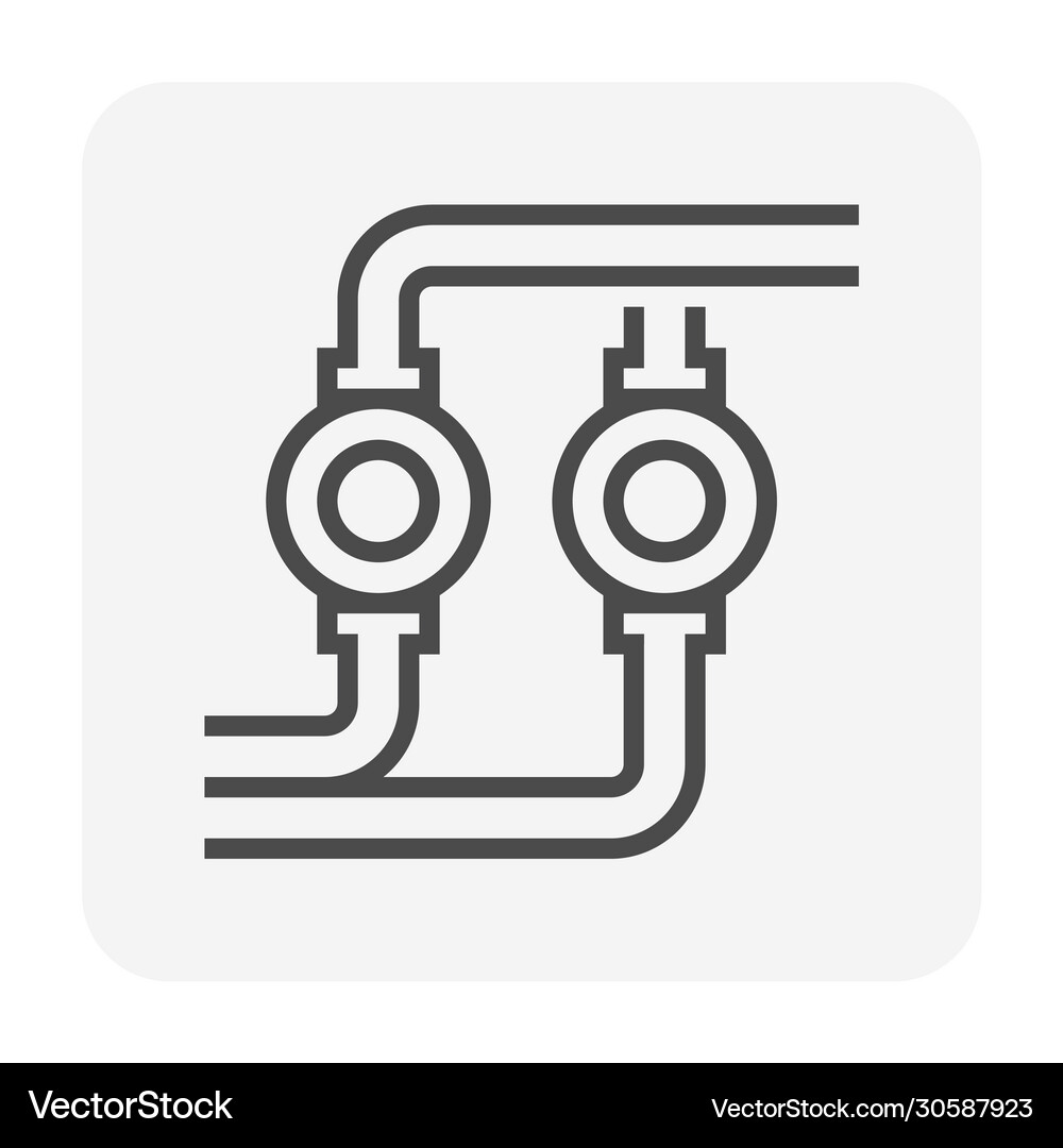 Pipeline construction icon Royalty Free Vector Image