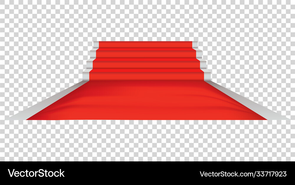 Red carpet and celebrity ceremony event platform Vector Image