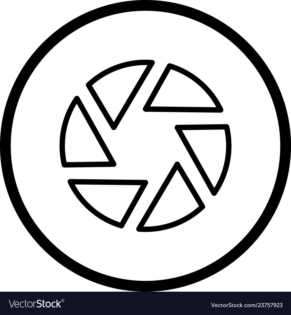 Shutter icon Royalty Free Vector Image - VectorStock