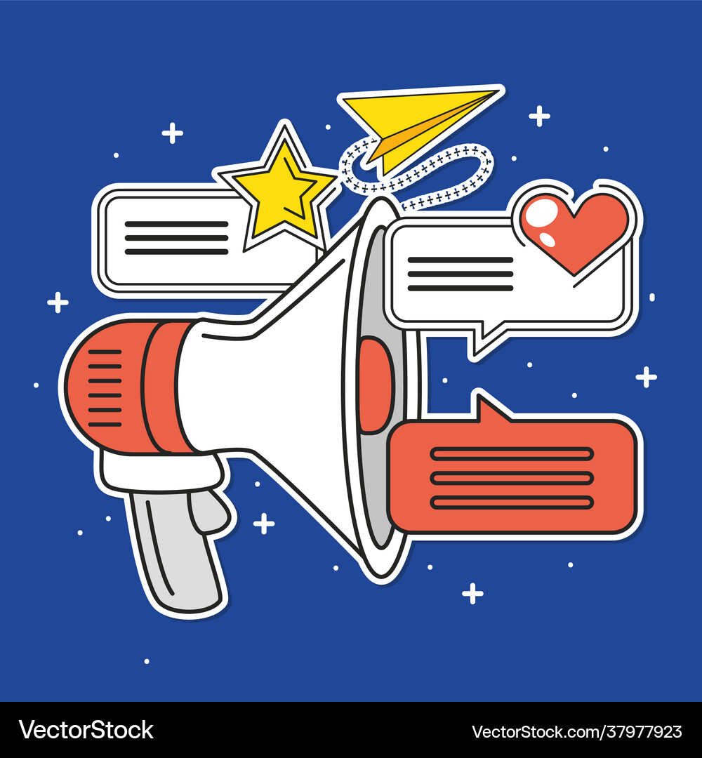 Social media marketing Royalty Free Vector Image