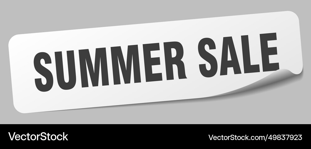 Summer sale sticker label Royalty Free Vector Image