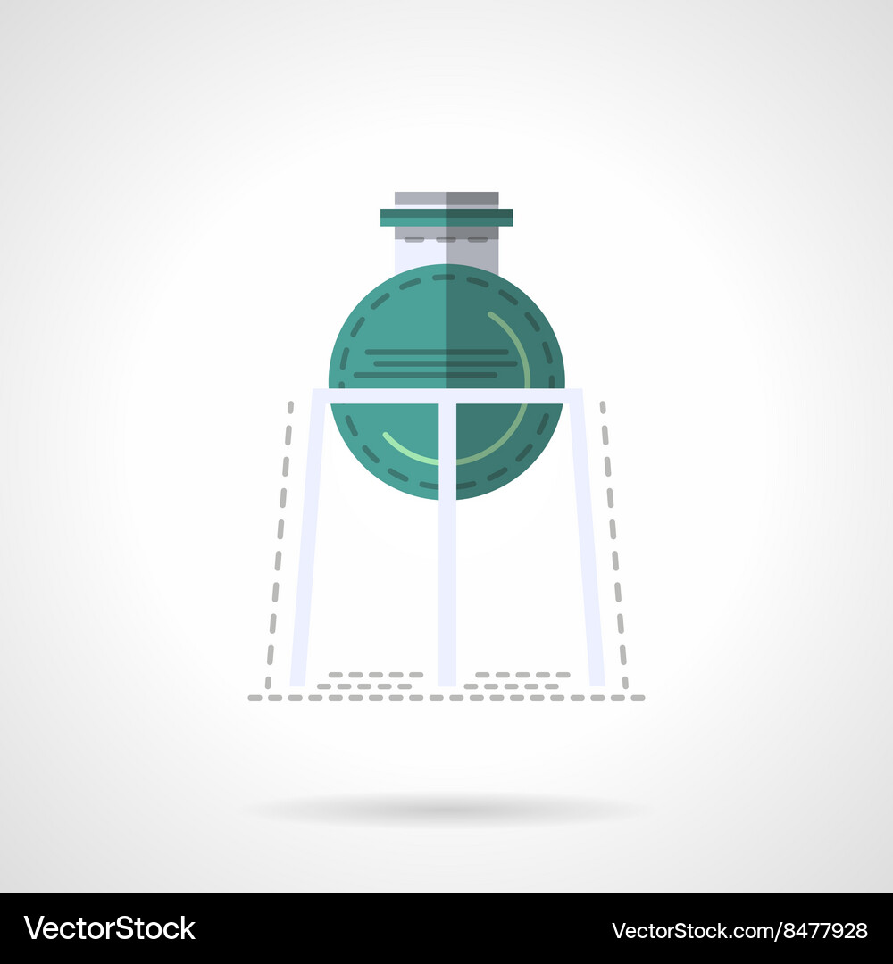 Medical labware flat color design icon Royalty Free Vector